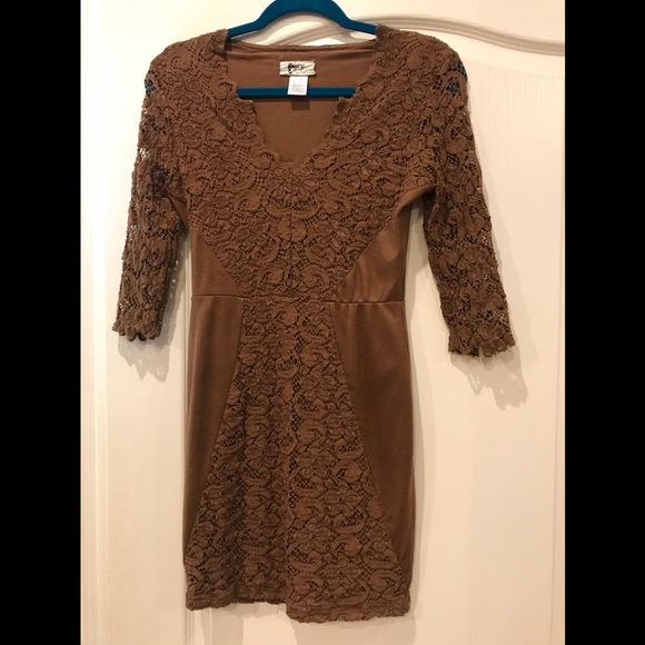 Nightcap | Dresses | Nightcap Dress Saddle Brown Color Mini | Poshmark